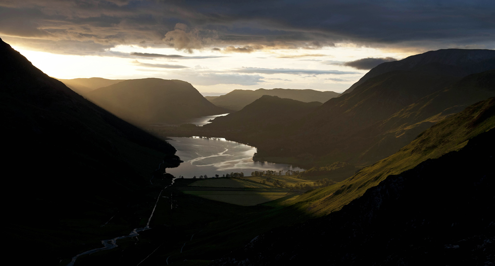Buttermere from Warnscale Head at Sunset